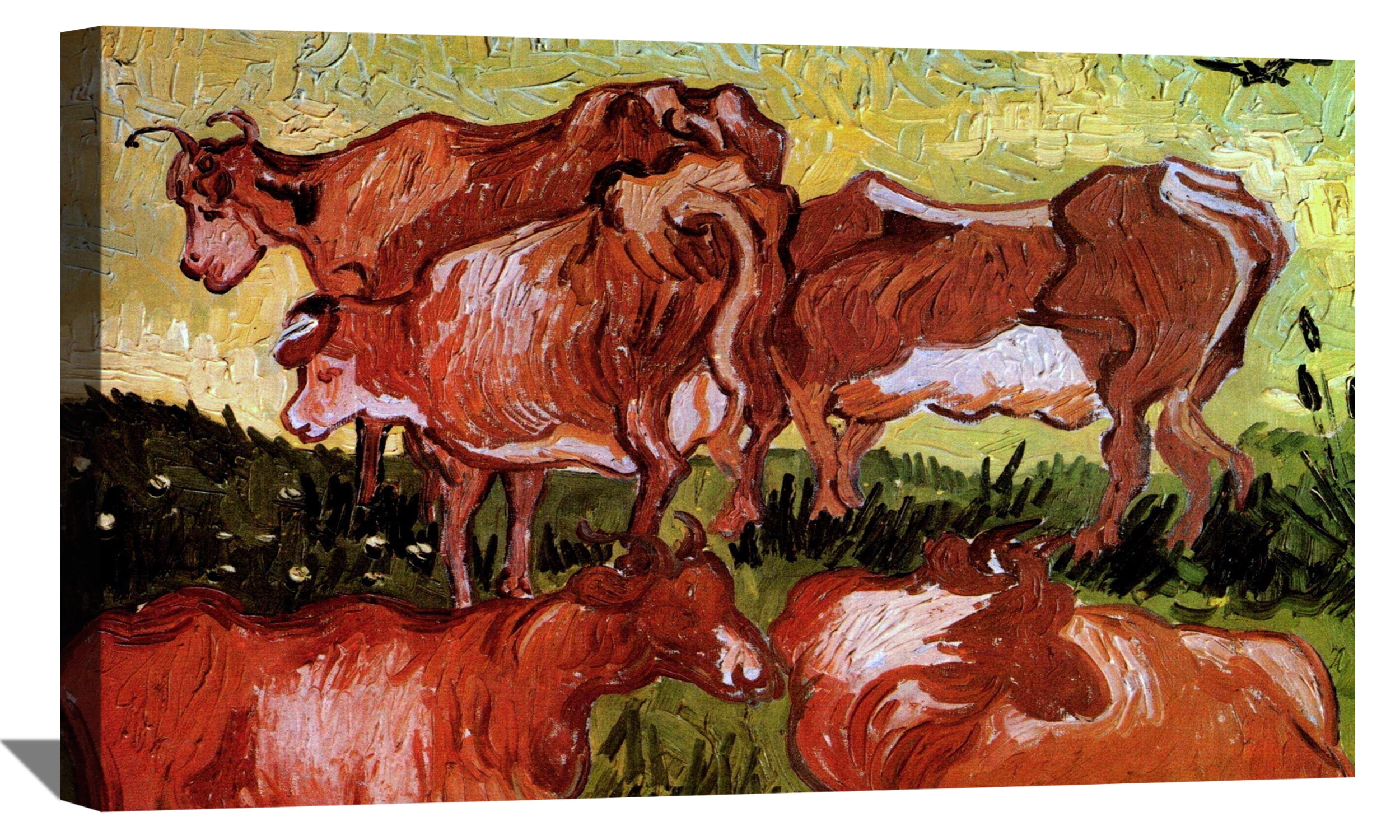 Vincent Van Gogh Painting Van Gogh Cows after Jordaens Canvas Wall Art ...