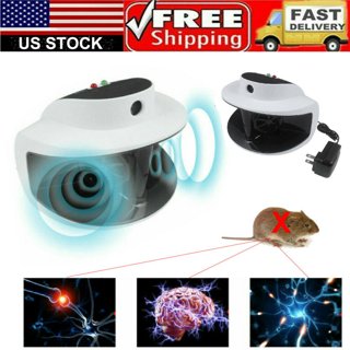 Pest Contro Battery Operated Portable Ultrasonic Rodent Repeller with ...
