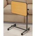 EasyComforts Rolling Tray Table with Swivel Casters, Adjustable Height ...