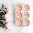Aluminum Foil Muffin Pans Reusable and Disposable, Holds 6 Cupcakes ...