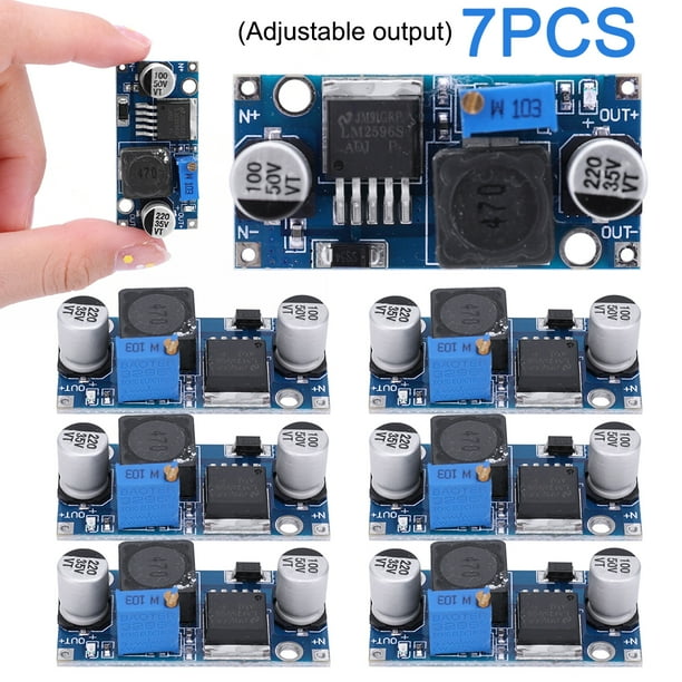 Módulo reductor fuente alimentación convertidor LM2596S DC-DC 3A 3 2 V-46 V (salida ajustable ...