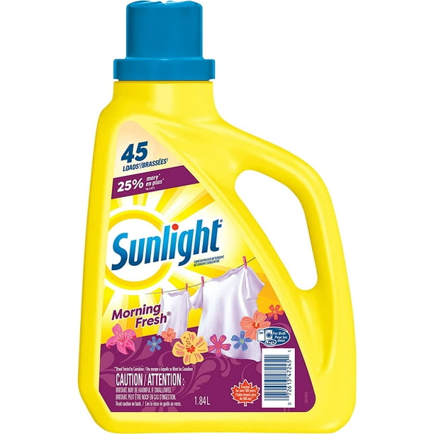 Sunlight Detergent Morning Fresh (45 loads, 1.84L) with Concentrated ...