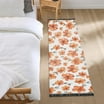 KaMinLy Bohemian Orange Floral Rug, 2'x6', Soft Washable Carpet for ...