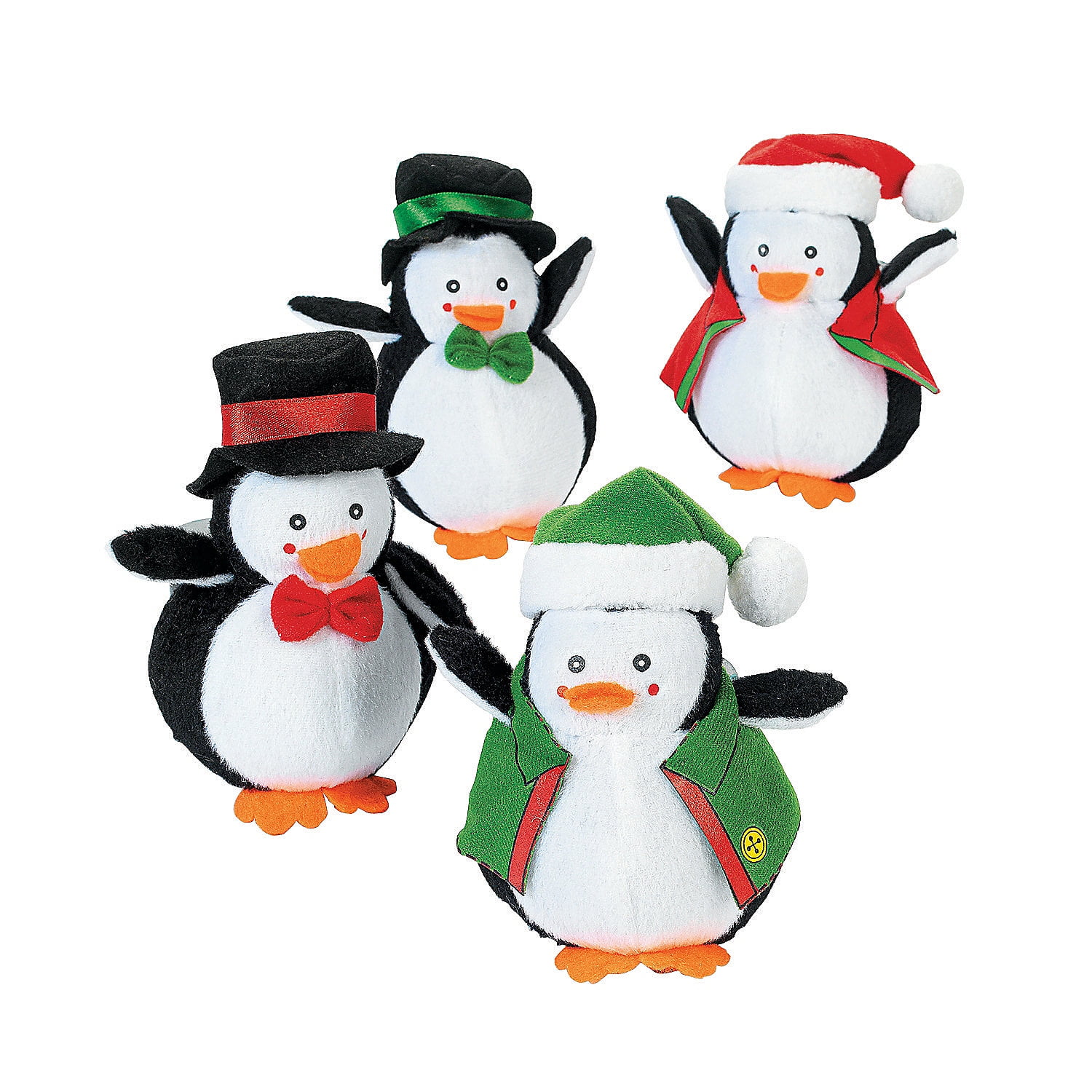 Holiday Dressed Stuffed Penguins - Toys - 12 Pieces - Walmart.com