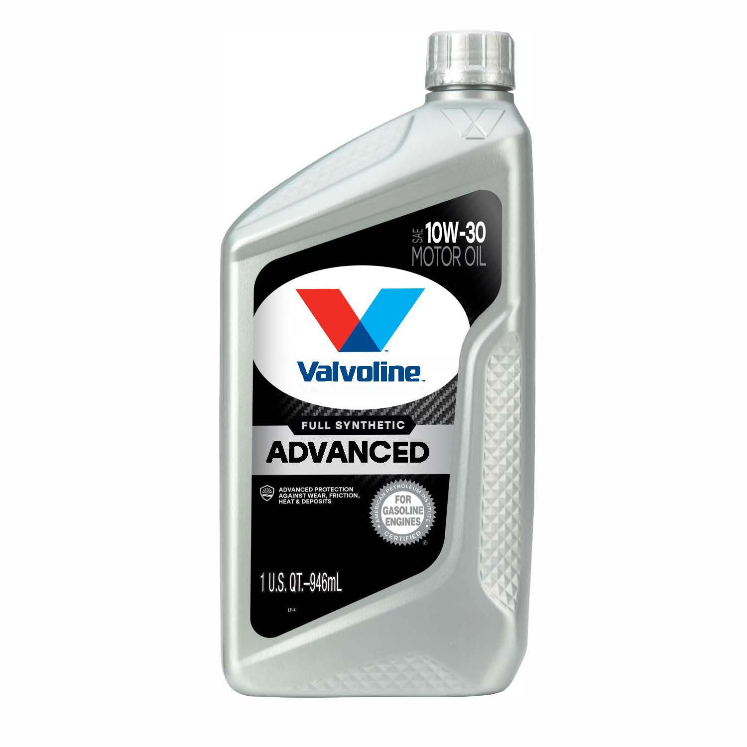 Valvoline Advanced Full Synthetic 10W-30 Motor Oil 1 QT - Walmart.com