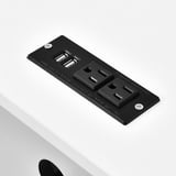ModFusion Set of 2 Nightstand with Charging Station and Power Outlet, 2 ...