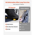 16 Inch 2 Pcs Heavy Parking Stopper, PP Curb with Reflective Strips ...