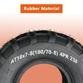 18X7‑8 4PR All‑Terrain ATV Tire Set – 2‑Pack Tubeless for Trail, Sand ...