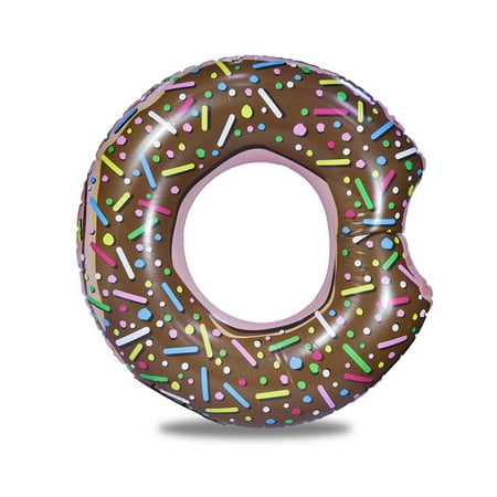 Inflatables Giant Pool Float Donut Chocolate 90cm | Walmart Canada