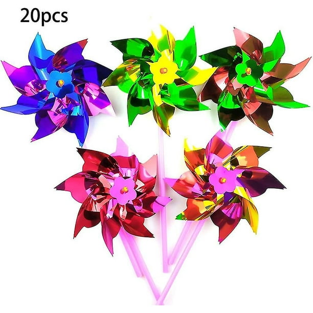 Lawn Windmill, Party Windmill Rainbow Windmill Spinner Diy Pinwheel Set ...