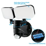 TORCHSTAR 4-Pack LED Solar Outdoor Security Lights with Motion Sensor, Adjustable Dual-Head ...