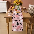 Halloween Table Runner 120 Inches, Cute Cartoon Ghosts Black Bat Moon ...