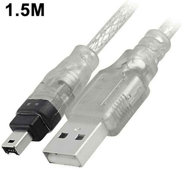 Cable USB MALE To Firewire Plug To Mini 4-Pin To Firewire Adaptor for ...