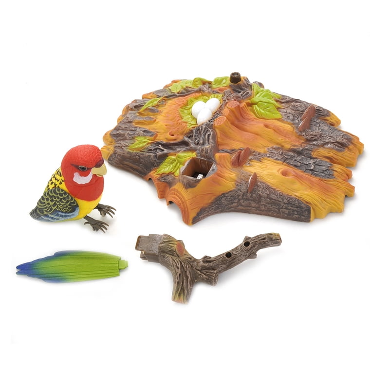 Motion Sensor Bird Toy BESSTUUP Singing Chirping Bird In Cage - Sound ...
