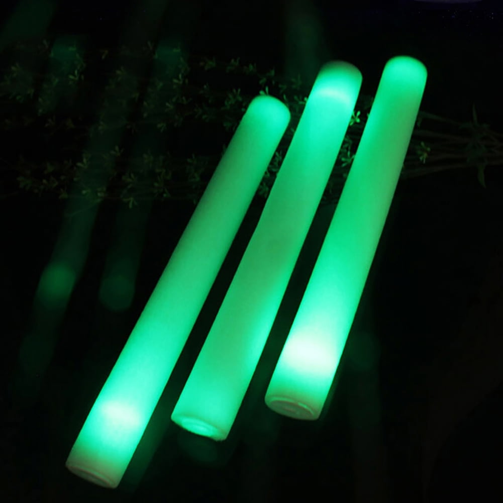HEVIRGO 3Pcs Luminous LED Glow Light Stick Foam Wand Concert ...