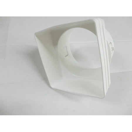 Plastic Universal Downspout to Drain Tile Adapter (6X6X6, White ...
