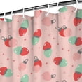 Basics Bathroom Shower Curtain, Water Resistant Fabric with Grommets ...