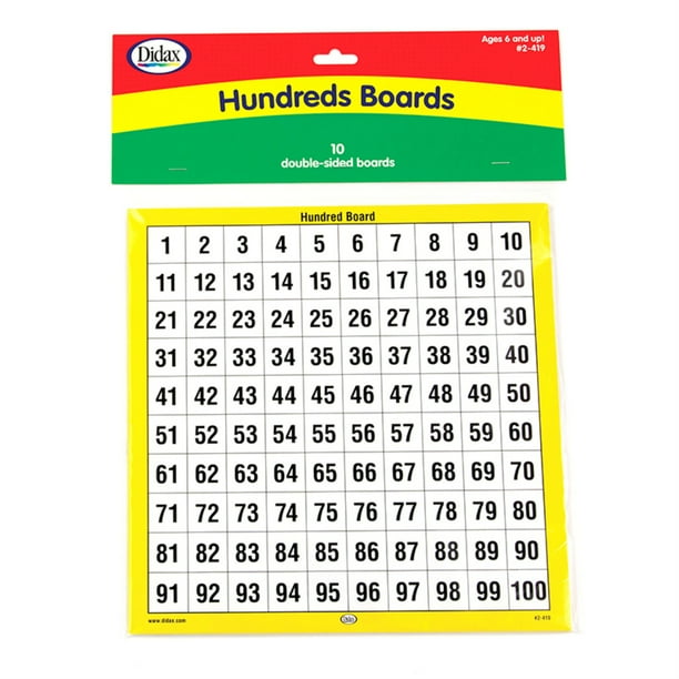 Hundreds Boards, Set of 10 - Walmart.com - Walmart.com