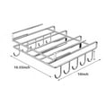 Under Cabinet Rack Kitchen Storage Rack with 10 Hooks for Cup Storage ...