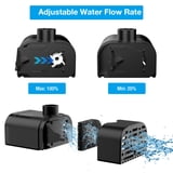 2.5W Fountain Pump with LED Lights - DIY Water Pump Kit,Multiple ...