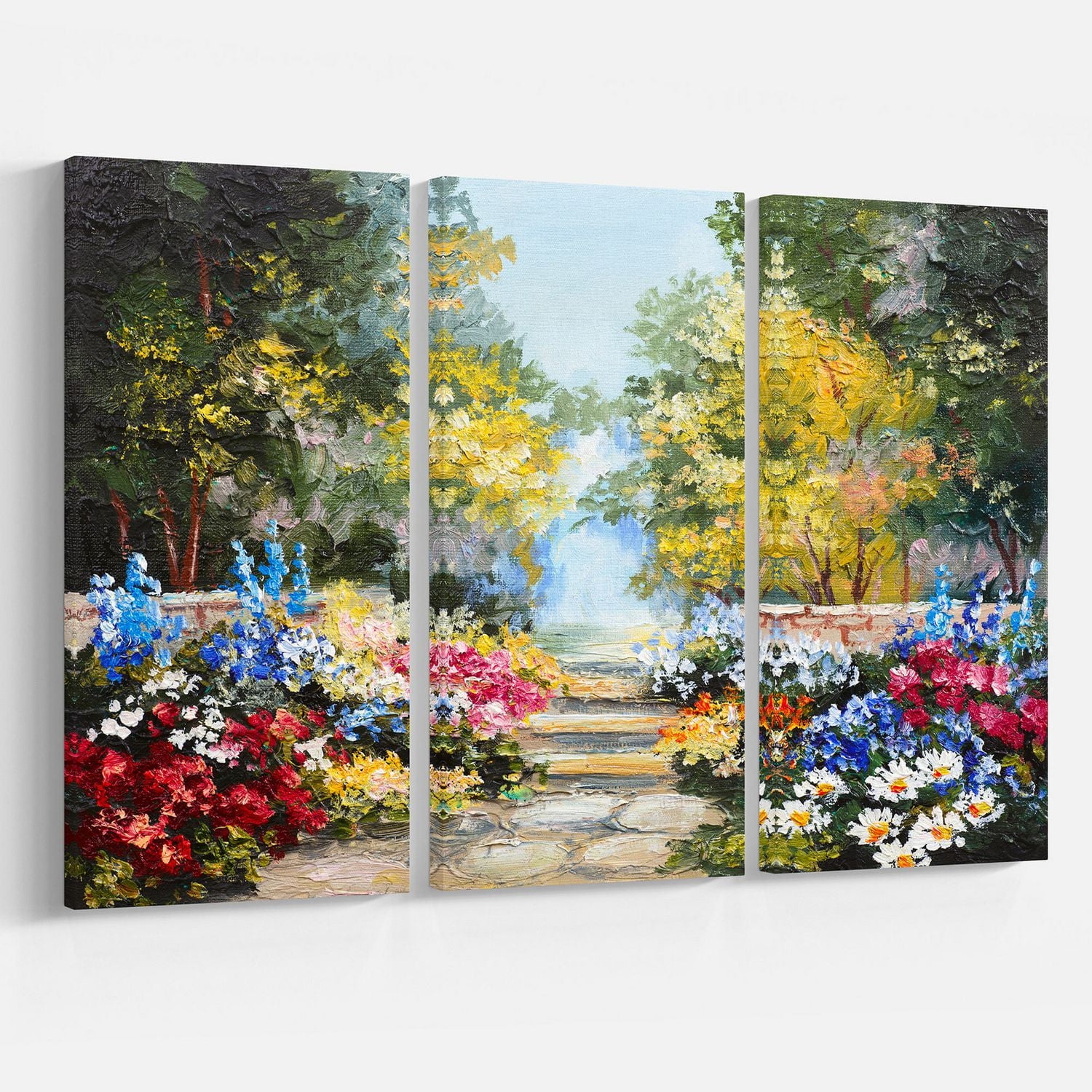 Click here for Designart Design Art Summer Forest With Flowers Ca... prices
