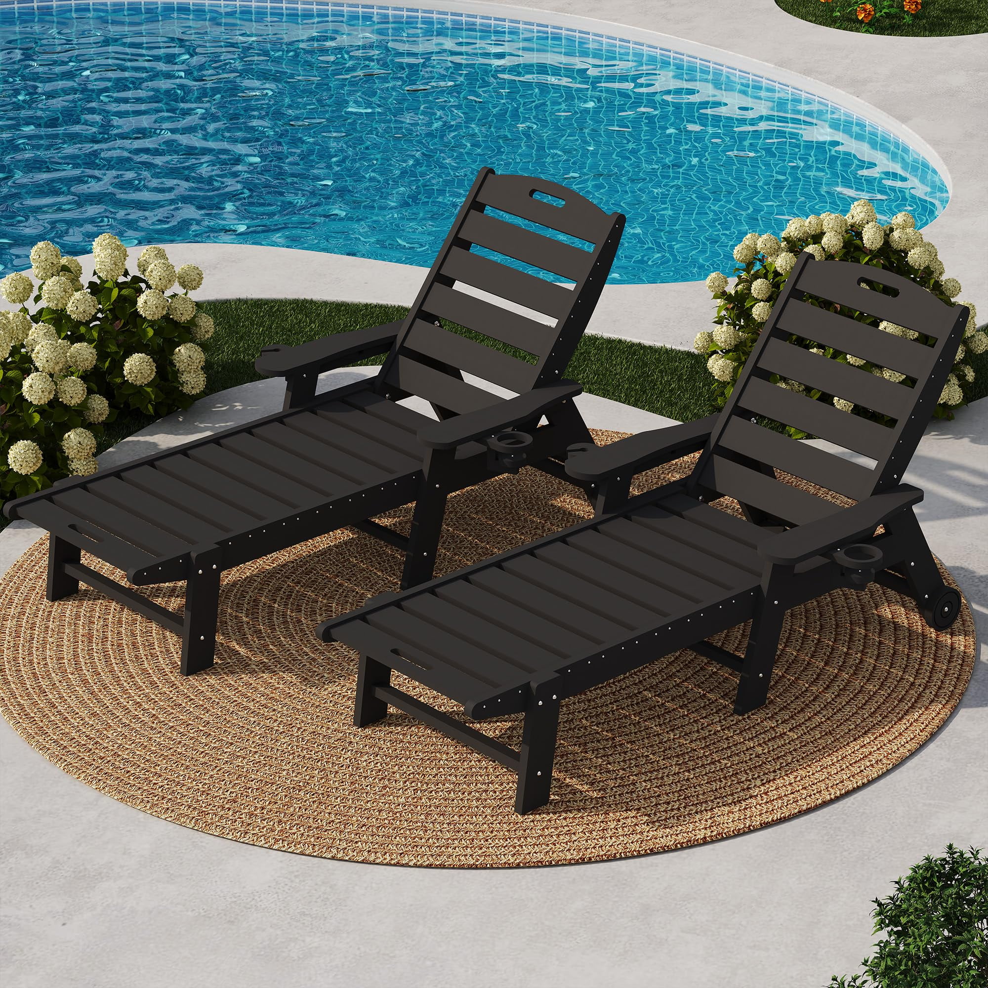 Click here for Akdsteel Oversized Outdoor Chaise Lounge  Hdpe Res... prices