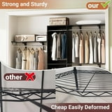 Aheaplus 8FT Hanging Closet System, 96 Inch Closet Organizer System ...