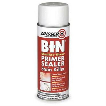 Zinsser 00904 B-I-N Pigmented Shellac Primer-Sealer & Stain Killer ...