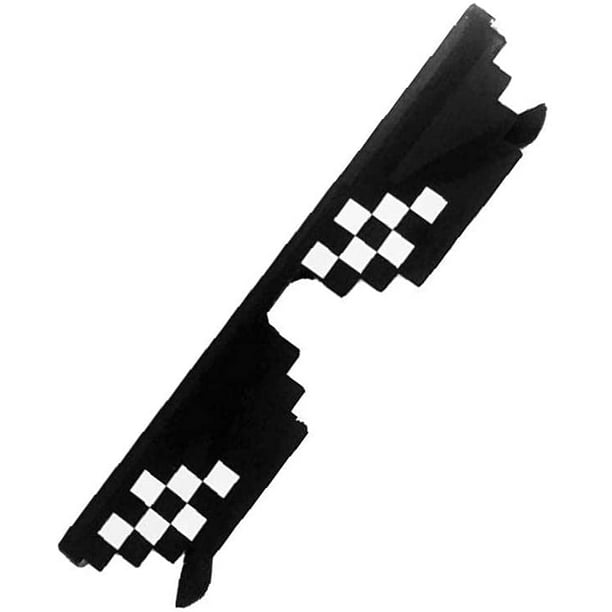 Sunglasses Pixelated MLG Shades Mosaic Glasses Party Glasses Black ...