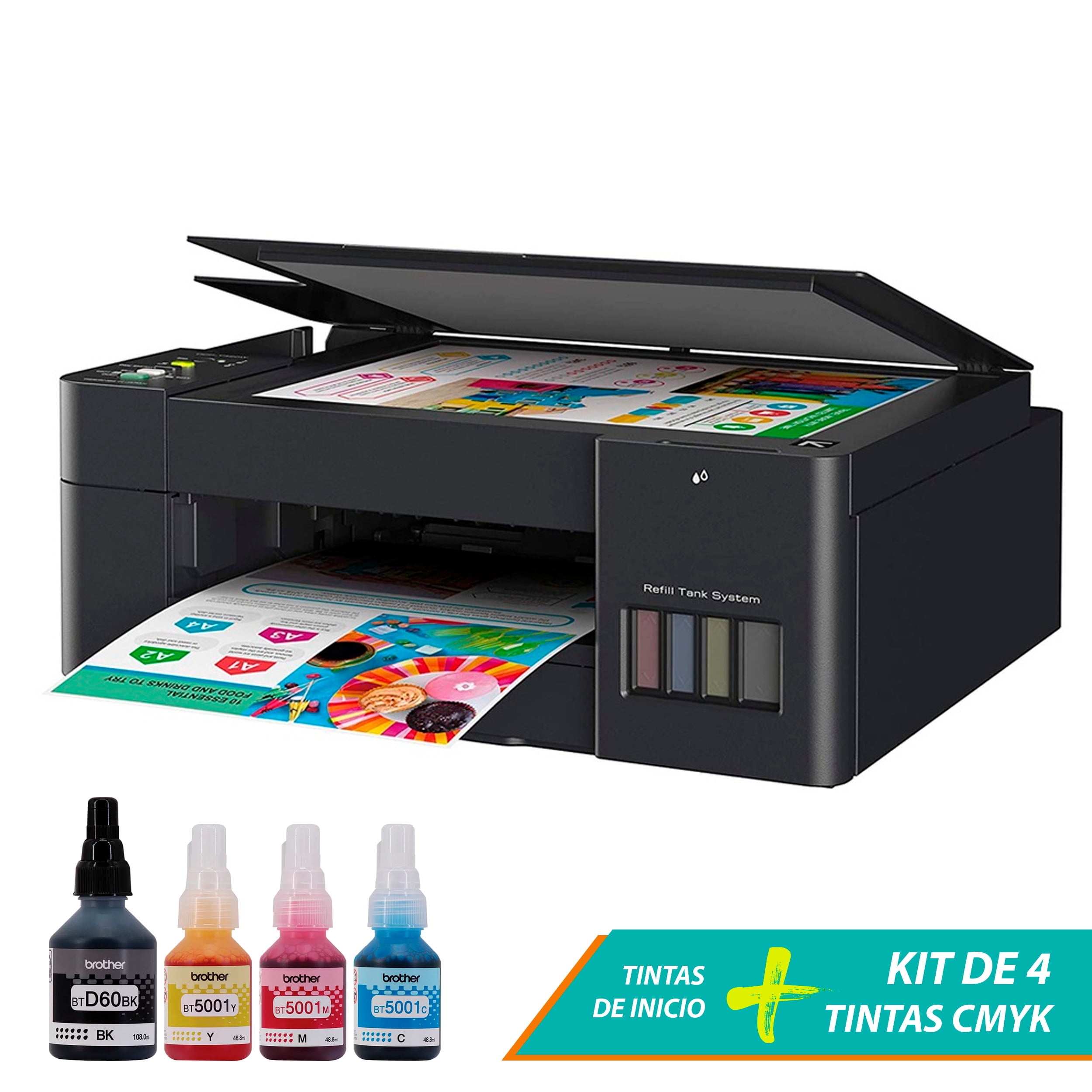 MULTIFUNCIONAL BROTHER DCP-T220 INKBENEFIT COLOR 11 PPM USB 2.0 + KIT ...