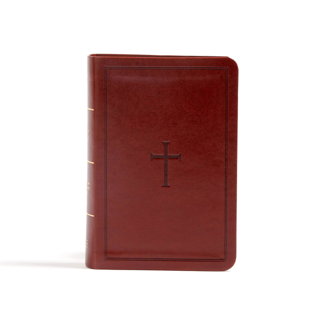 CSB Large Print Compact Reference Bible, Brown Leathertouch (Large ...