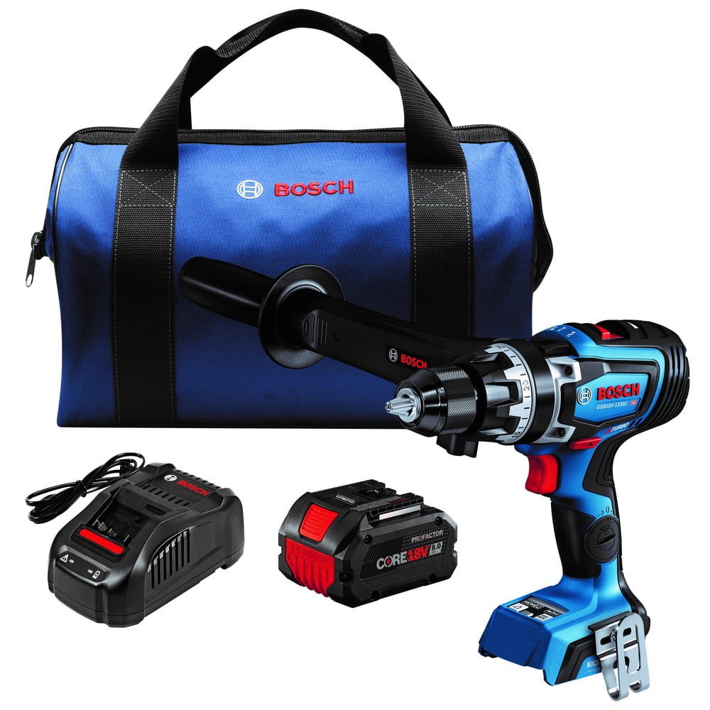 Restored Bosch GSB18V-1330CB14-RT 18V PROFACTOR Brushless Lithium-Ion 1/2 in. Cordless Connected ...
