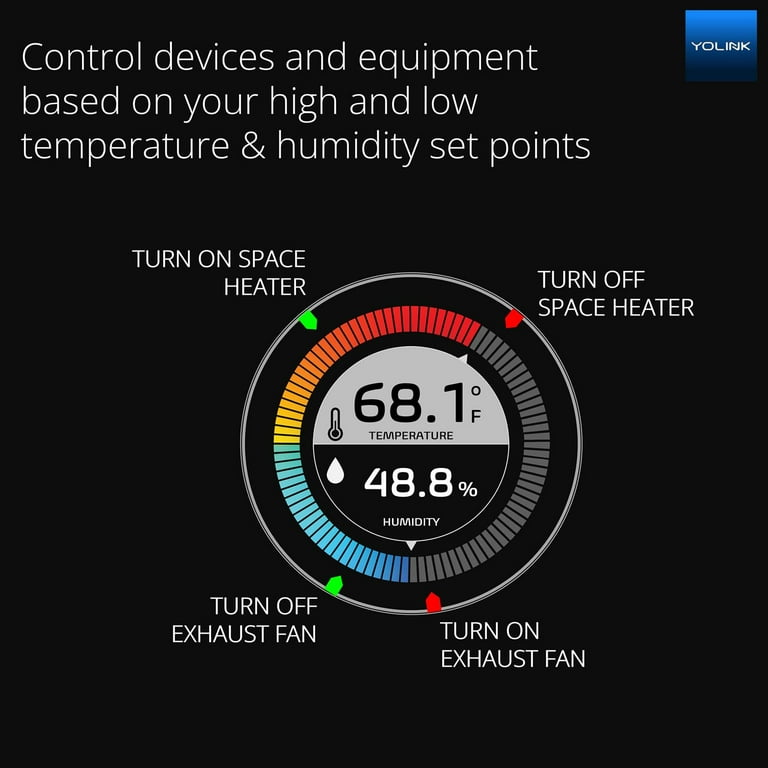 Yo Link Temperature Sensor YoLink Smart Temp/Humidity Sensor - Wireless ...