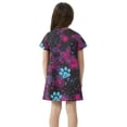 BZSMCE Short Sleeve dress Dress Casual Cotton Dresses-Teal Dog Paw ...