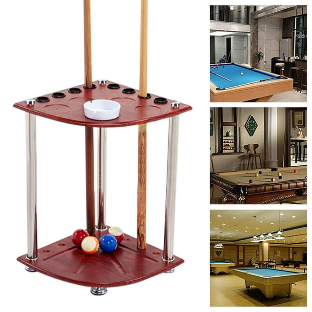Wuzstar Billiard Pool Cue Rack Floor Stand Pool Cue Rack Holds 8 Pool ...
