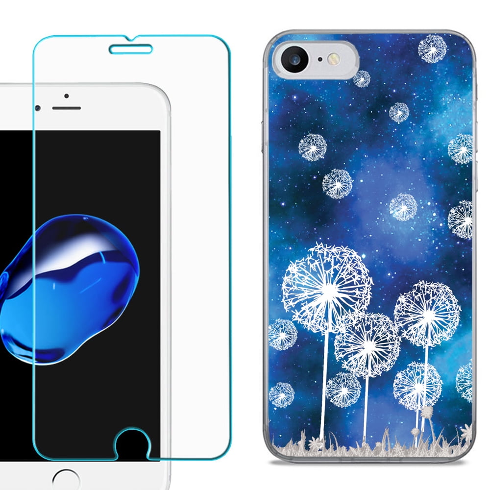 For Apple iPhone SE 2020 Case, Slim-Fit TPU Phone Case, with Tempered ...
