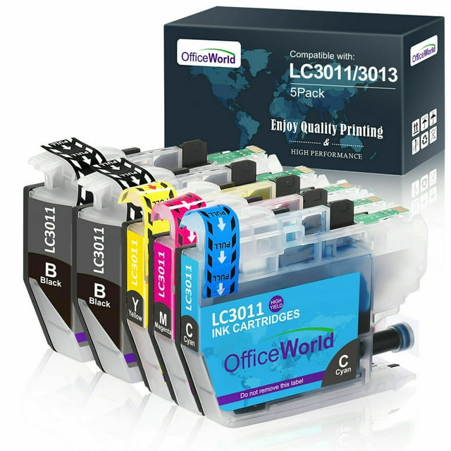 OfficeWorld Ink Cartridges LC3011 LC3013 Compatible with Brother MFC ...