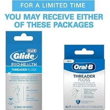 Oral-B Glide Pro-Health Threader Floss, 30 Count, Bridges, Braces ...