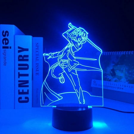 3D Illusion Anime Light Anime Sword Art Figure Kirito Kirigaya, Kazuto ...