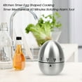 WEISIPU Kitchen Timer Egg Shaped Stainless Steel Cooking Timer ...
