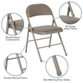 Flash Furniture HERCULES Series Double Braced Gray Vinyl Folding Chair ...