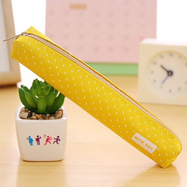 Cameland Functional Homewares Long Polka Candy Colored Pencil Case ...