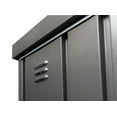 Equipment Locker 230 - 7.5' x 2.7' x 6' - Dark Gray with Lockable Handle - Walmart.com