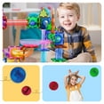 PicassoTiles Marble Run Magnetic Tiles 50PCS STEM Building Blocks ...