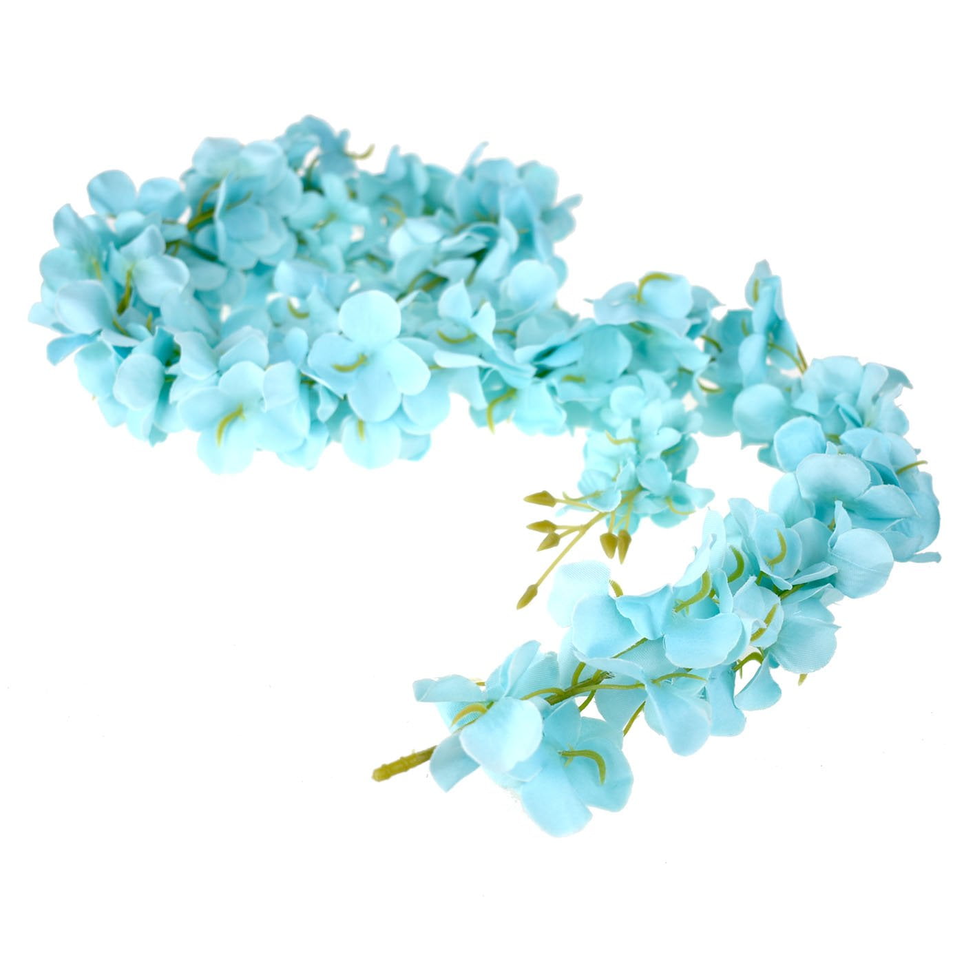 Floral Hanging Hydrangea Lei Garland, 60-Inch, Robin's Egg Blue ...