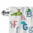 Bedroom Curtains 63 Inches length, Colorful Alphabet Window Treatment ...