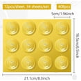 34 Sheets Self Adhesive Gold Foil Embossed Stickers Round Dot Medal ...