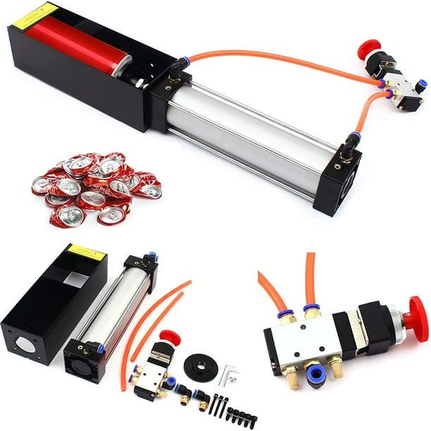 FETCOI Aluminum Air Cylinder Can Crusher Heavy Duty Pneumatic Cylinder ...