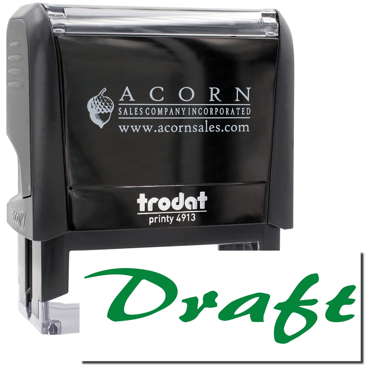 Large Self-Inking Cursive Draft Stamp, Trodat Printy 4913, Press and ...