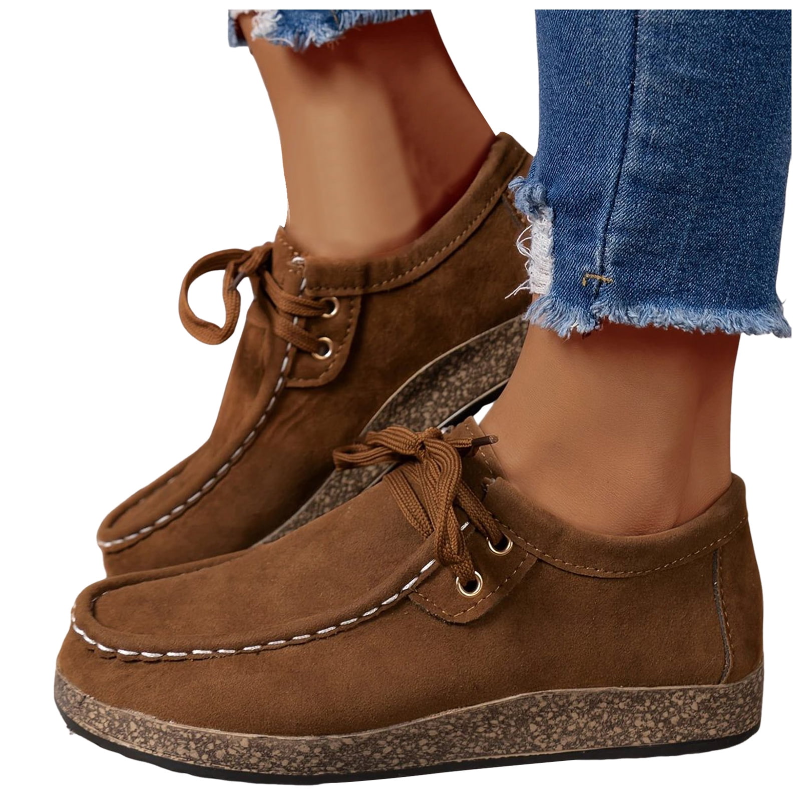 Click here for Rokment Leopard Penny Loafers Walking Shoes For Wo... prices